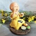 Cute Shaolin Little Monk Figurines Set of 3, Very Detailed Miniature ...