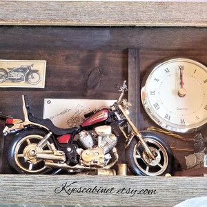 The Window Pane Curio Collection a Moment in Time Motorcycle Model by ...