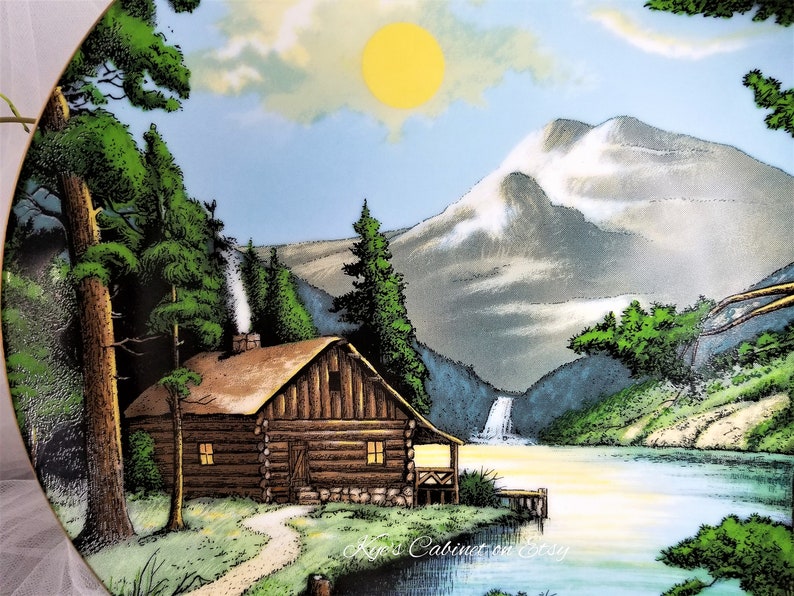 Decorated Art Plate Summer Evening Sunset by | Etsy