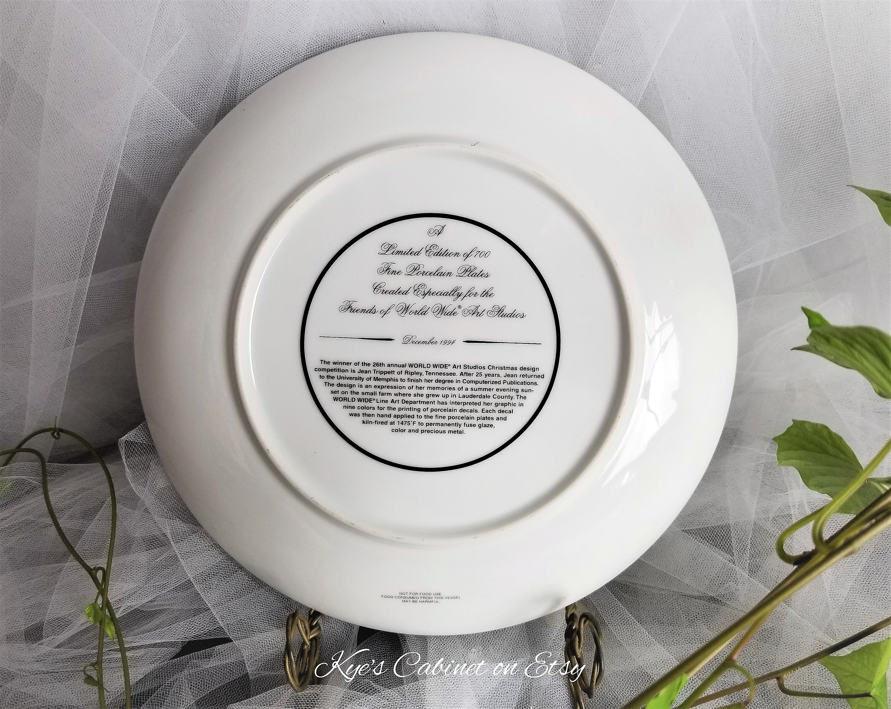 Decorated Art Plate Summer Evening Sunset by | Etsy