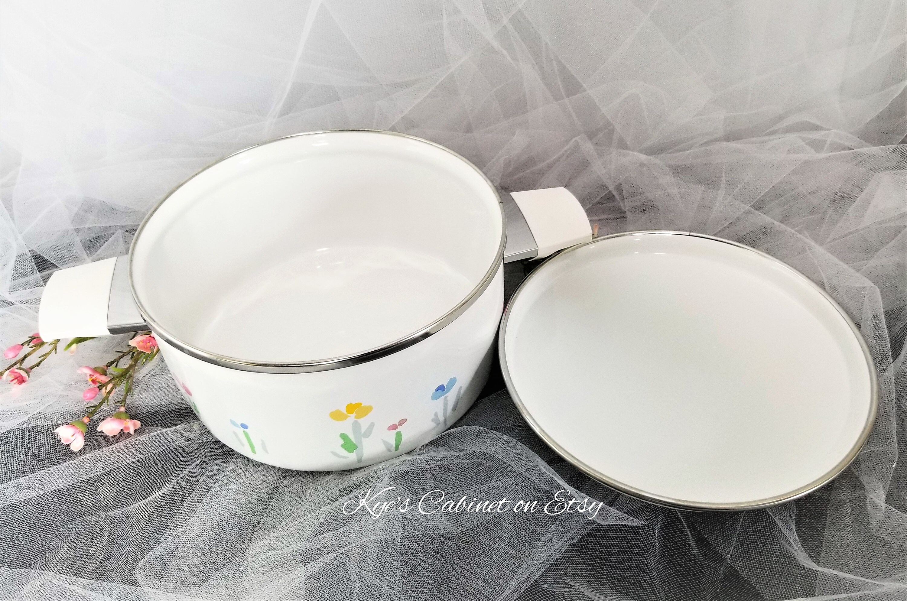 5 PC Studio Nova Fresh Mint Enamel Cookware Set Enamel Pot | Etsy