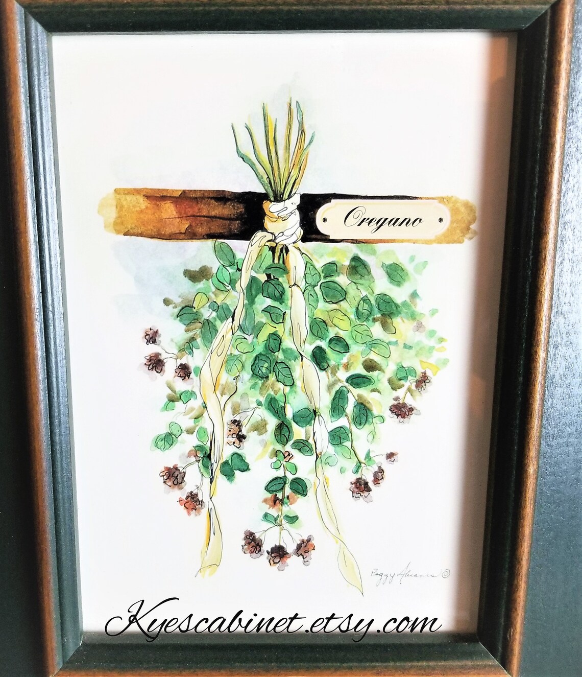 Peggy Abrams Framed Botanical Prints chives and - Etsy