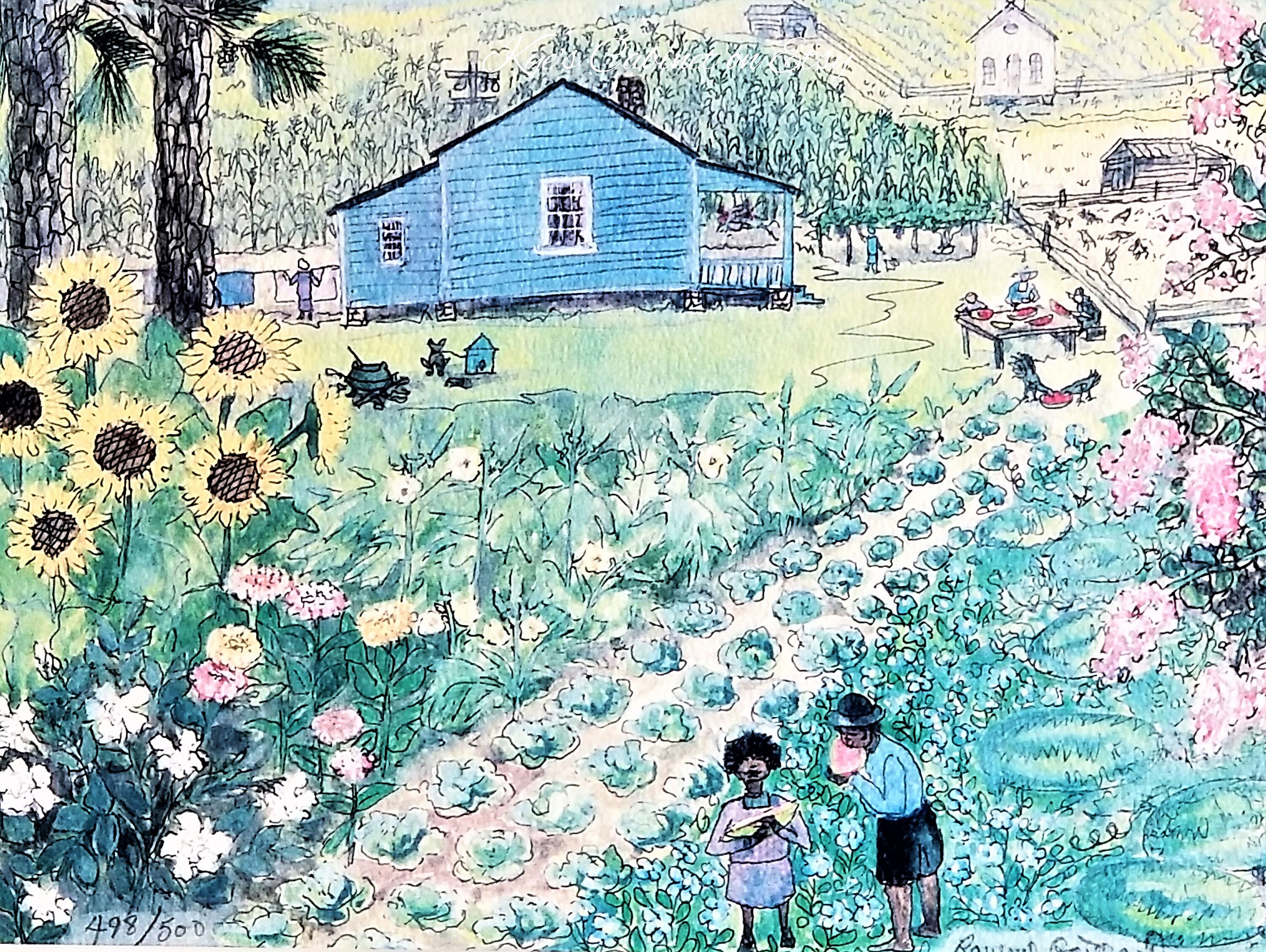 Samuel Ravenel Gaillard Watercolor Print: "summer in the Lowcountry ...