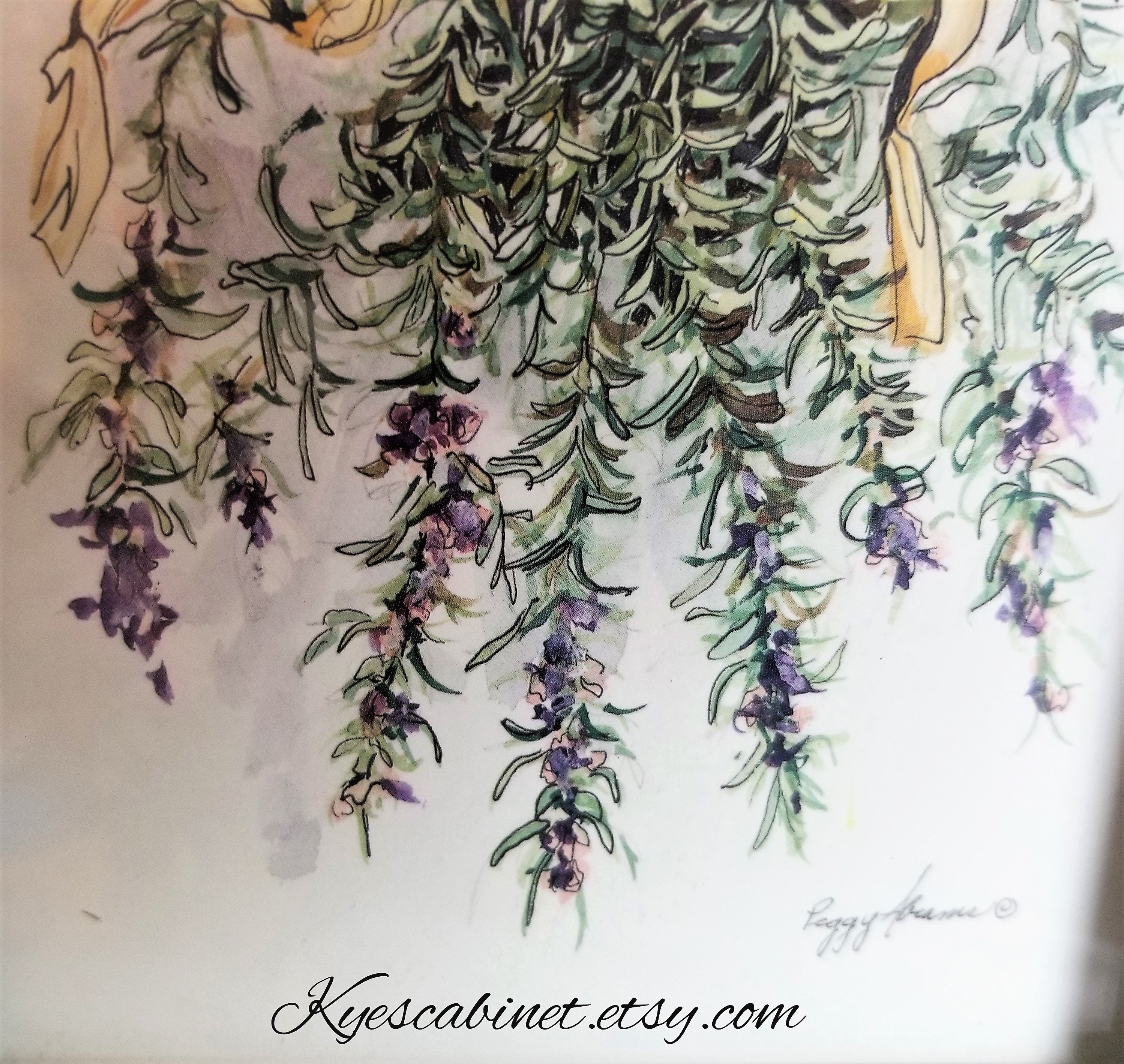 Peggy Abrams Framed Botanical Prints rosemary and - Etsy