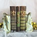 Angel Bookends Holding Bible Hand Painted Golden Blue Angel - Etsy