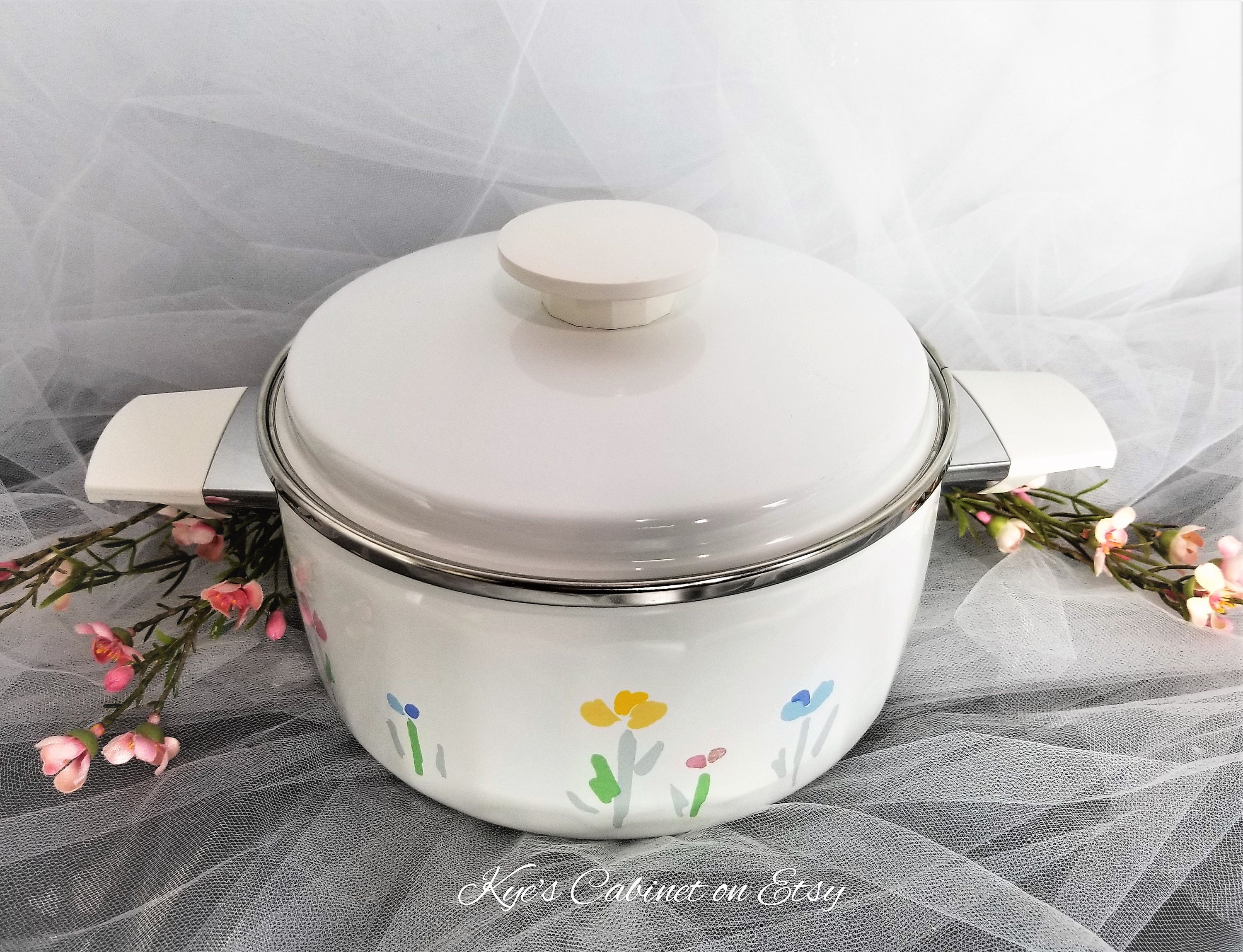 5 PC Studio Nova Fresh Mint Enamel Cookware Set Enamel Pot | Etsy