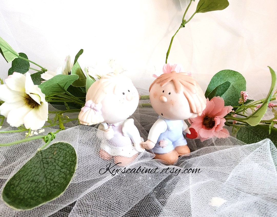 Bumpkins Figurines by Fabrizio girl and Boy, Valentine's Day Gift, Girl ...