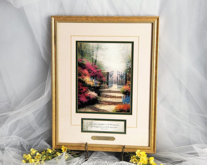 Thomas Kinkade "garden of Promise" Gold Framed Accent Print, Limited ...