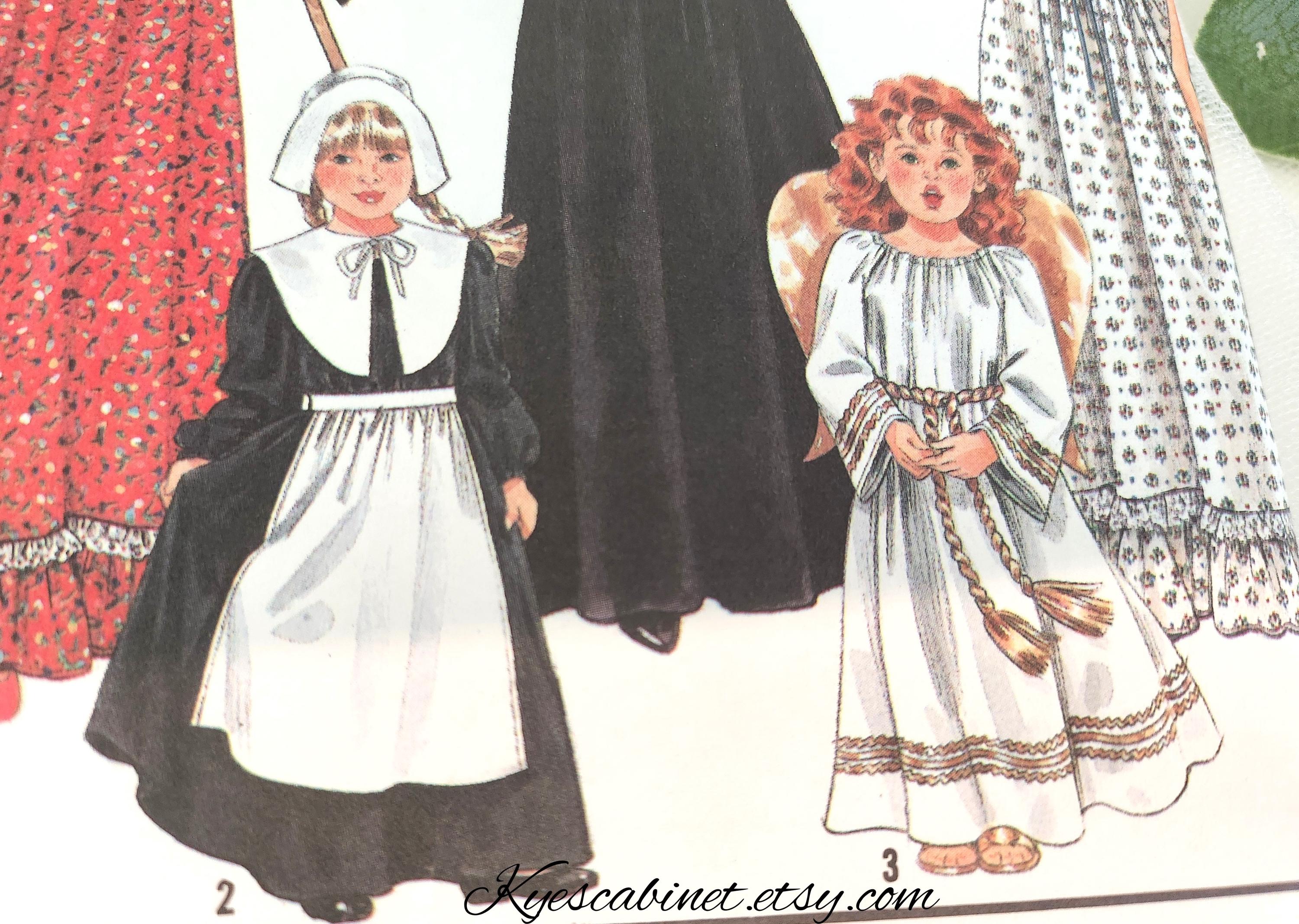 Simplicity 9982 Costume Sewing Pattern: Witch, Pioneer, Angel - Adult ...