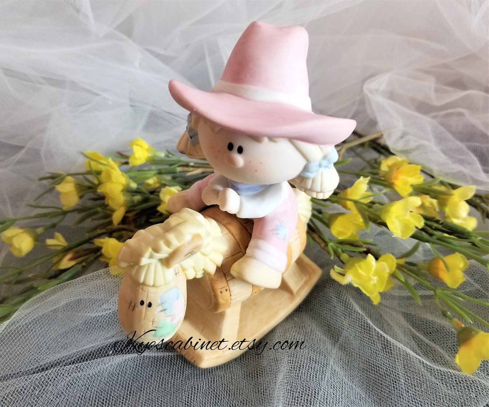 Bumpkins Figurines by Fabrizio baby Girl on Rocking - Etsy