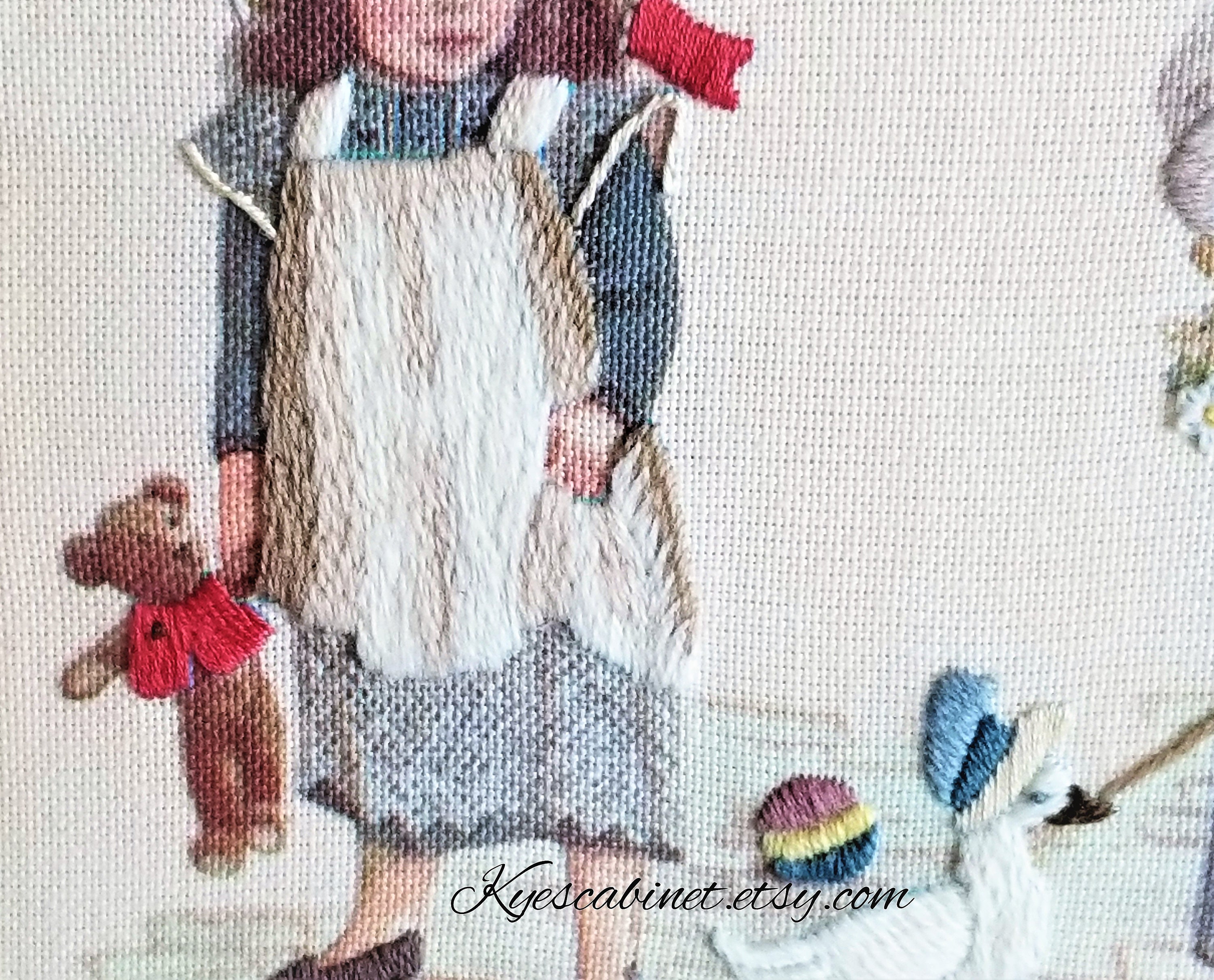 Completed Framed Needlepoint in Line From the - Etsy