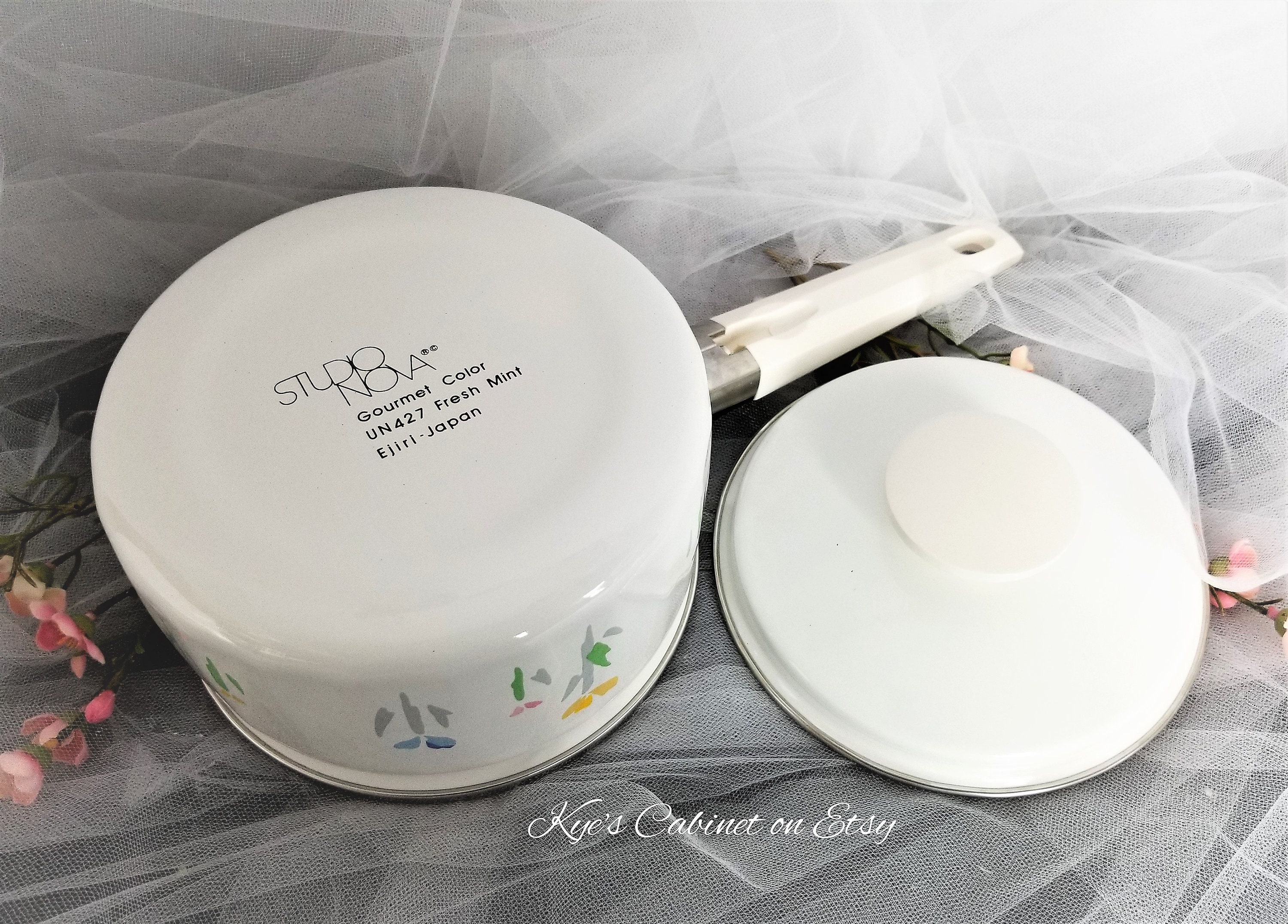 5 PC Studio Nova Fresh Mint Enamel Cookware Set Enamel Pot | Etsy