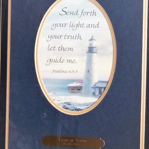 Larry Dyke "light of Truth" Framed Lithograph, Framed Three Lighthouses ...