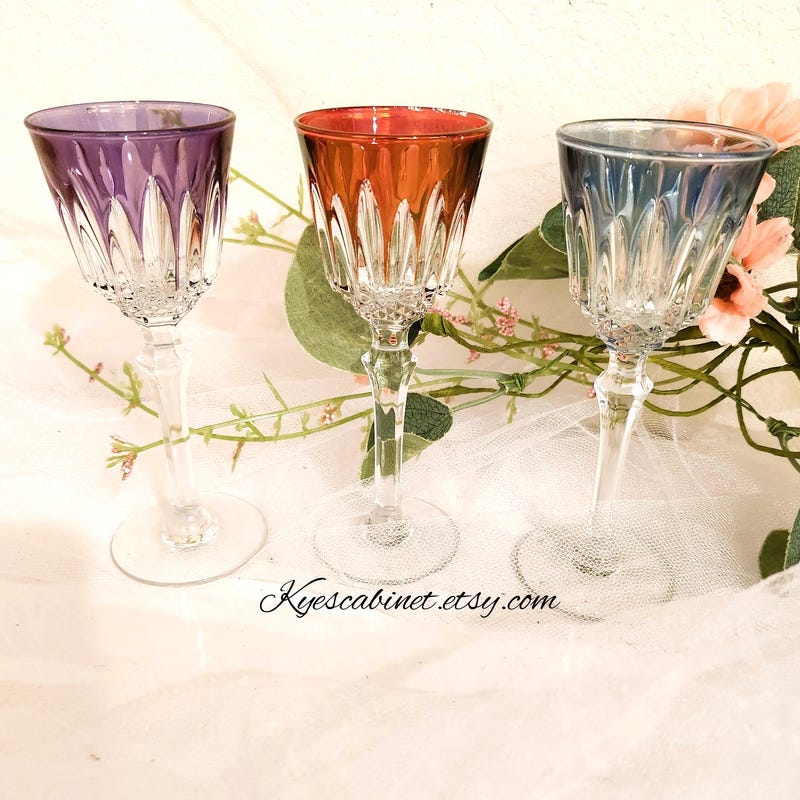Colored Sherry Glasses - Etsy