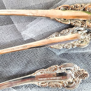 Godinger Silver Plated Serving Set: Baroque Gravy Ladle, Spoon, Fork - Etsy