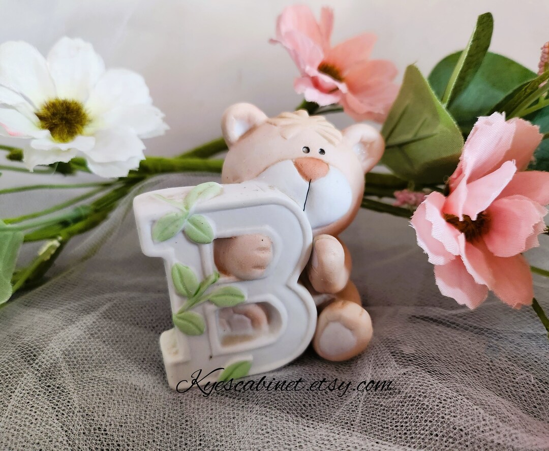 Bumpkins Figurines by Fabrizio "bear With Alphabet Letter 'b ...