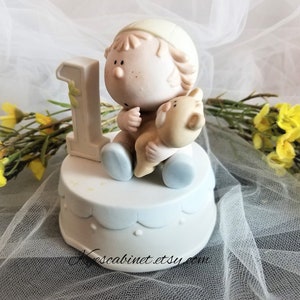 Bumpkins Figurines Music Box by Fabrizio "1st Birthday Boy", Happy ...