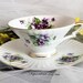 Lefton China Tea Cup and Saucer Hand Painted Violet, Violets Lefton ...