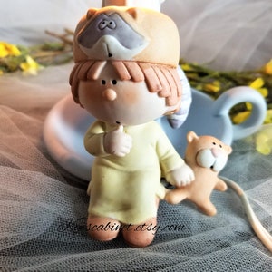 Bumpkins Figurines Chamberstick Candle Light by Fabrizio, racoon Hat ...