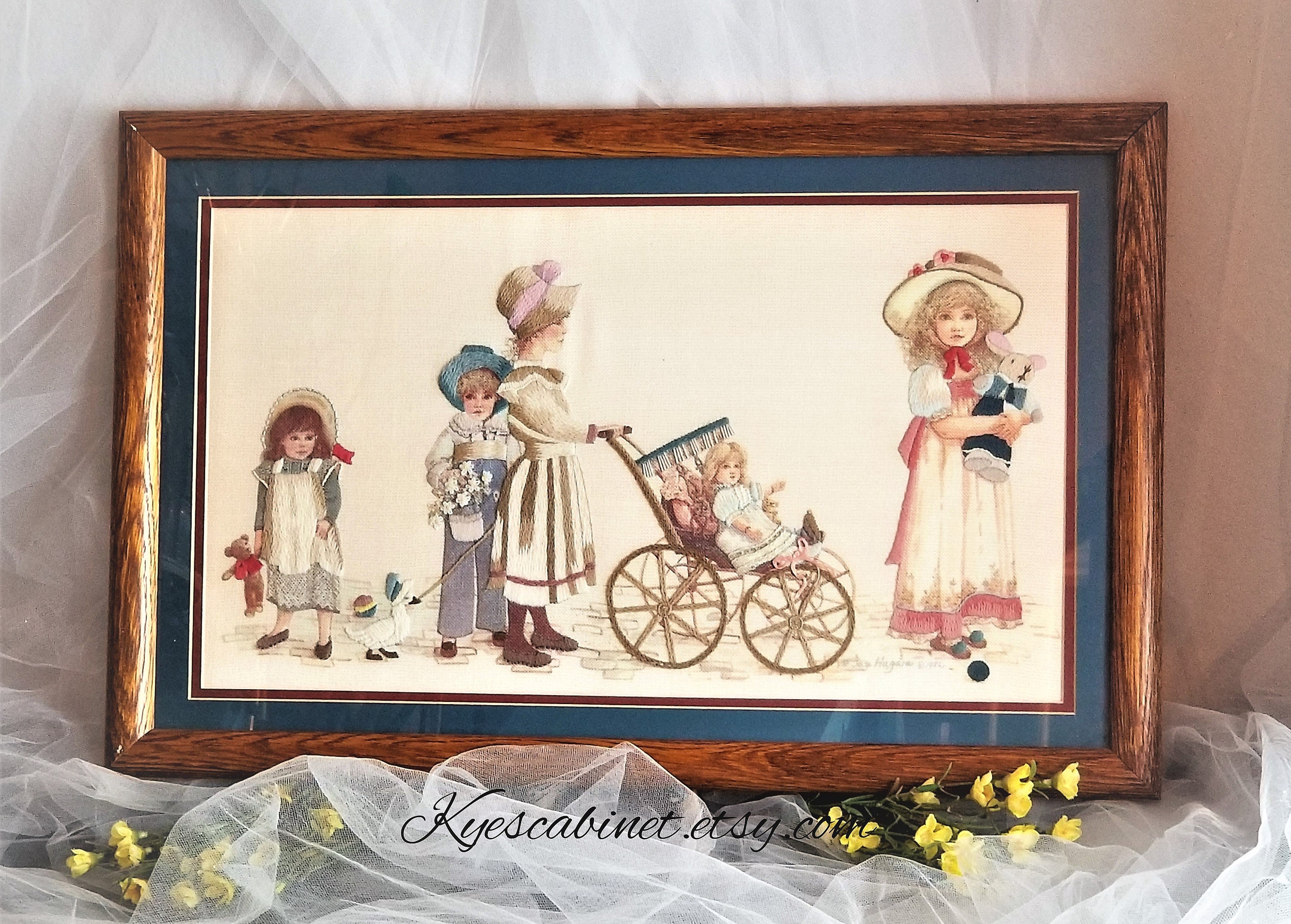 Completed Framed Needlepoint in Line From the - Etsy