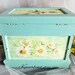 Hand Painted Footed Jewelry Box White Daisy Decoupage, Girls Jewelry ...