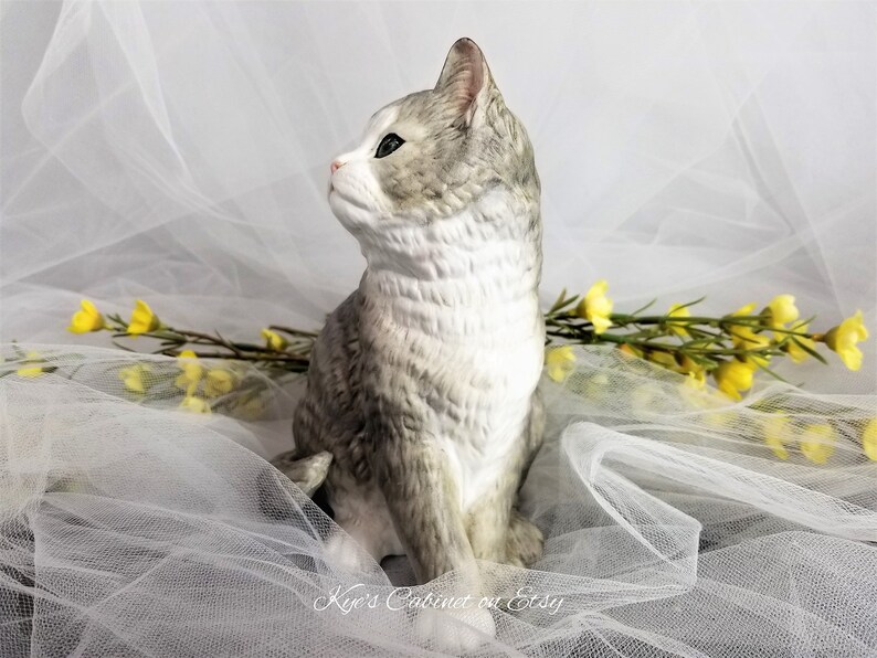 British Shorthair Cat Figurine Classic Cats Munro 1995 Blue | Etsy