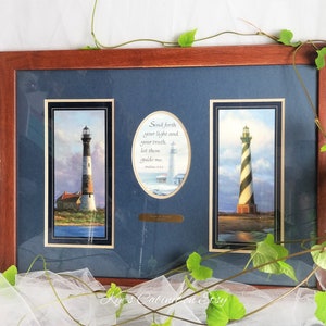 Larry Dyke "light of Truth" Framed Lithograph, Framed Three Lighthouses ...