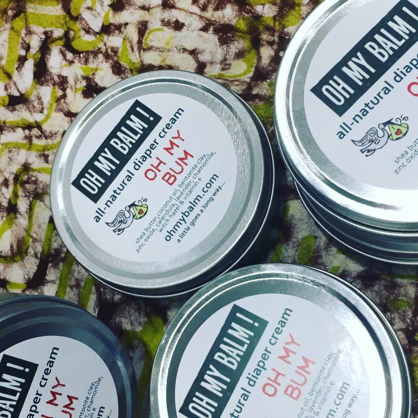 Oh My Bum Diaper Cream All-natural Diaper Rash Cure Bottom Protector ...