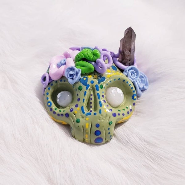 Clay Skulls - Etsy