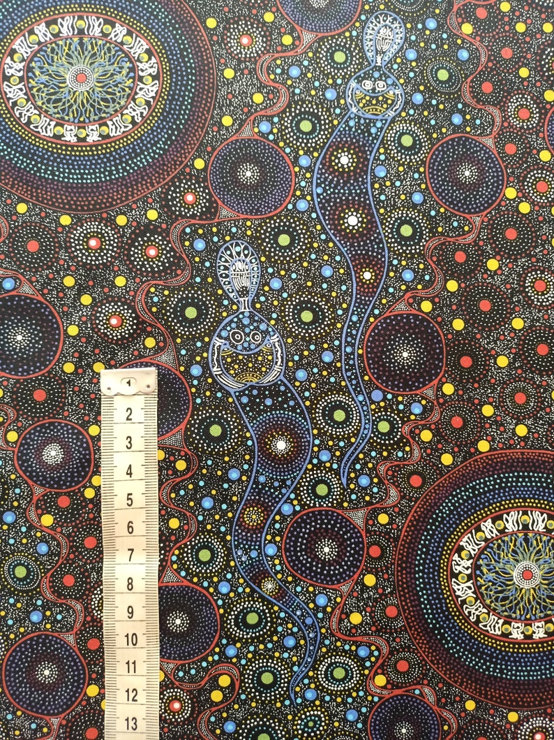 1m Australian Aboriginal Fabric. One Metre Length - Etsy