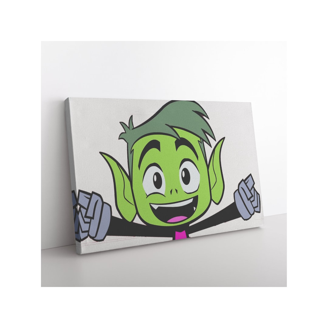 Beast Boy Canvas Poster Teen Titans GO - Etsy