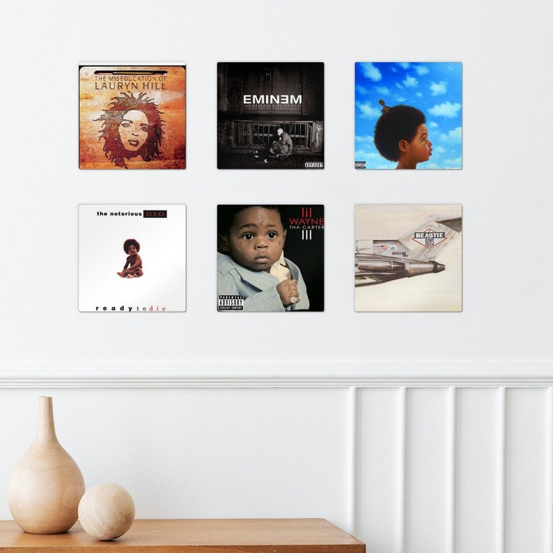 Album Cover Art- Custom Square Wall Tiles- Set of 6- - Etsy
