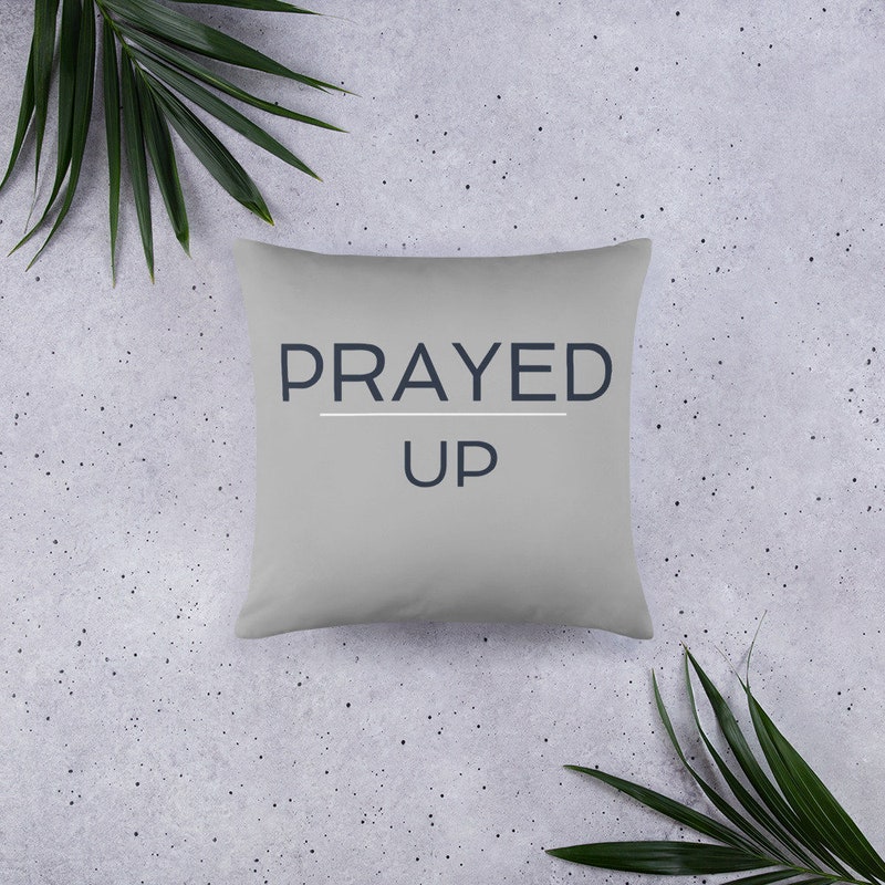 Pray Pillow - Etsy