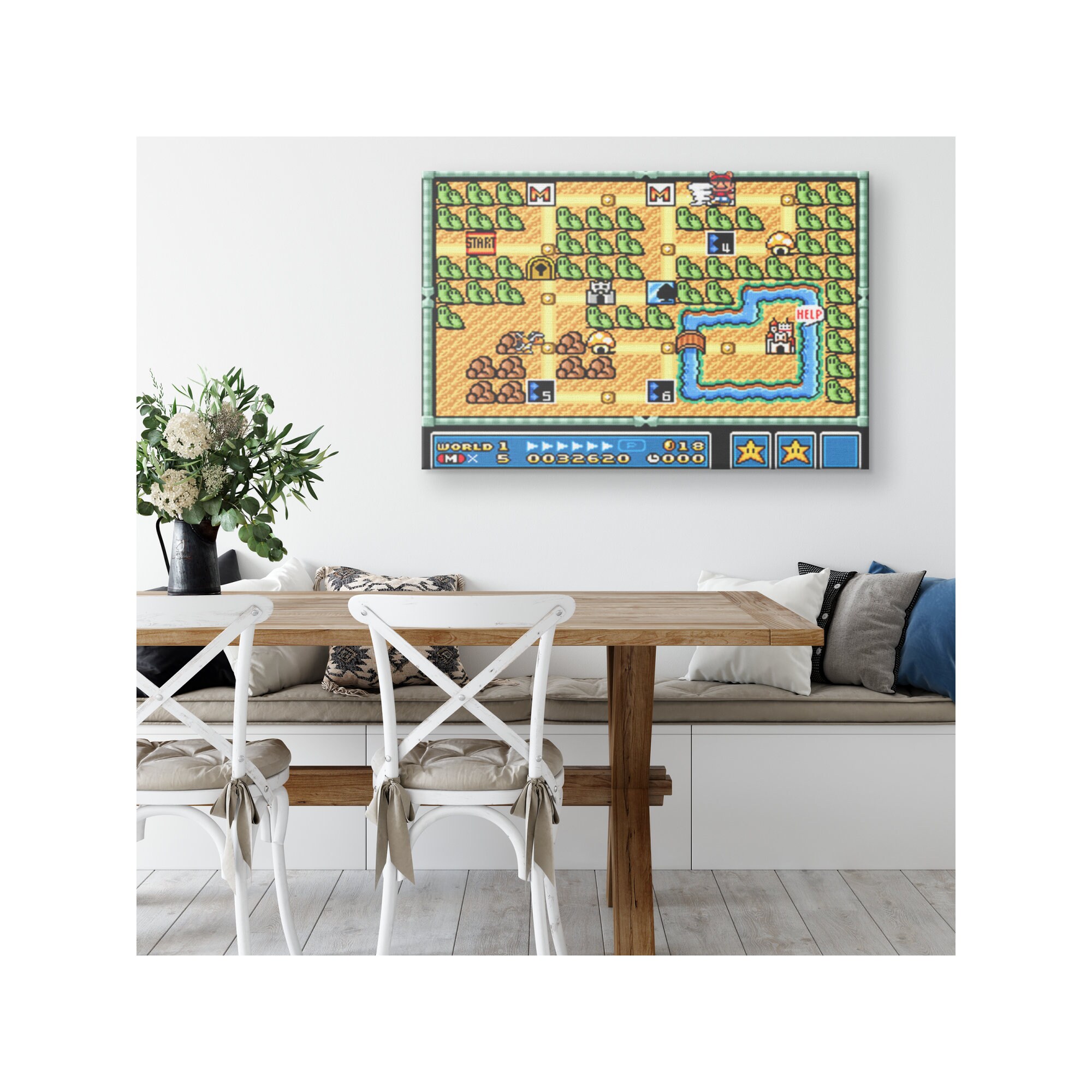 Super Mario 3 Map -canvas Poster - Etsy