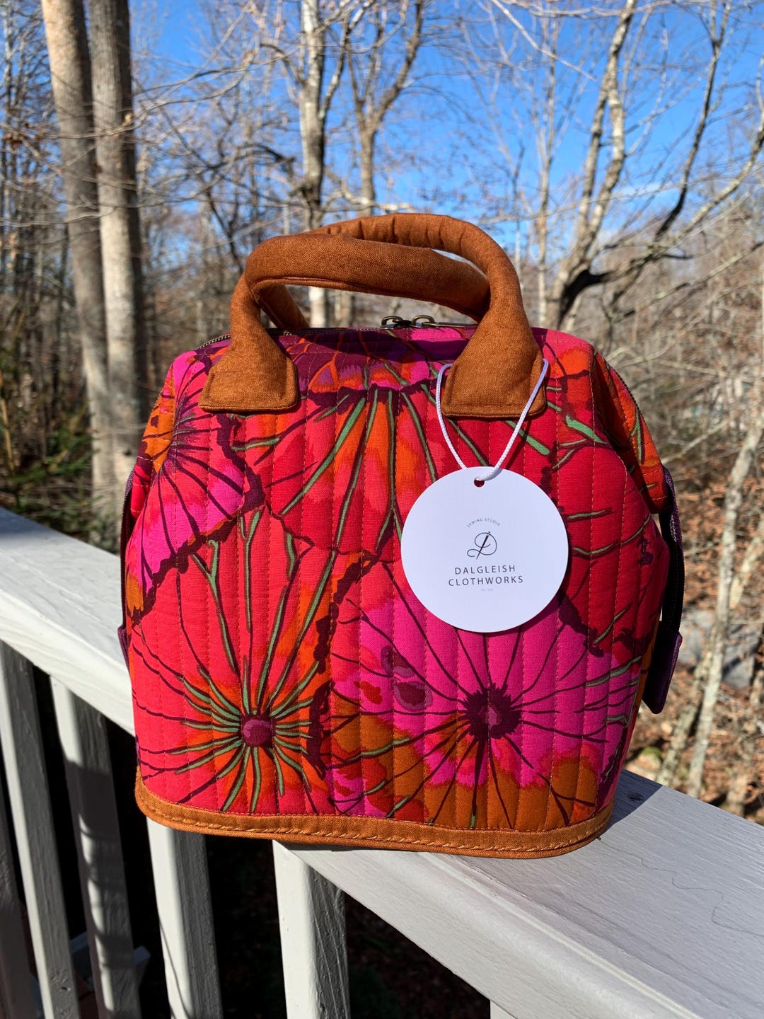 Lotus Leaf Mini Poppins Bag by Dalgleish Clothworks, Handbag, Small Bag ...