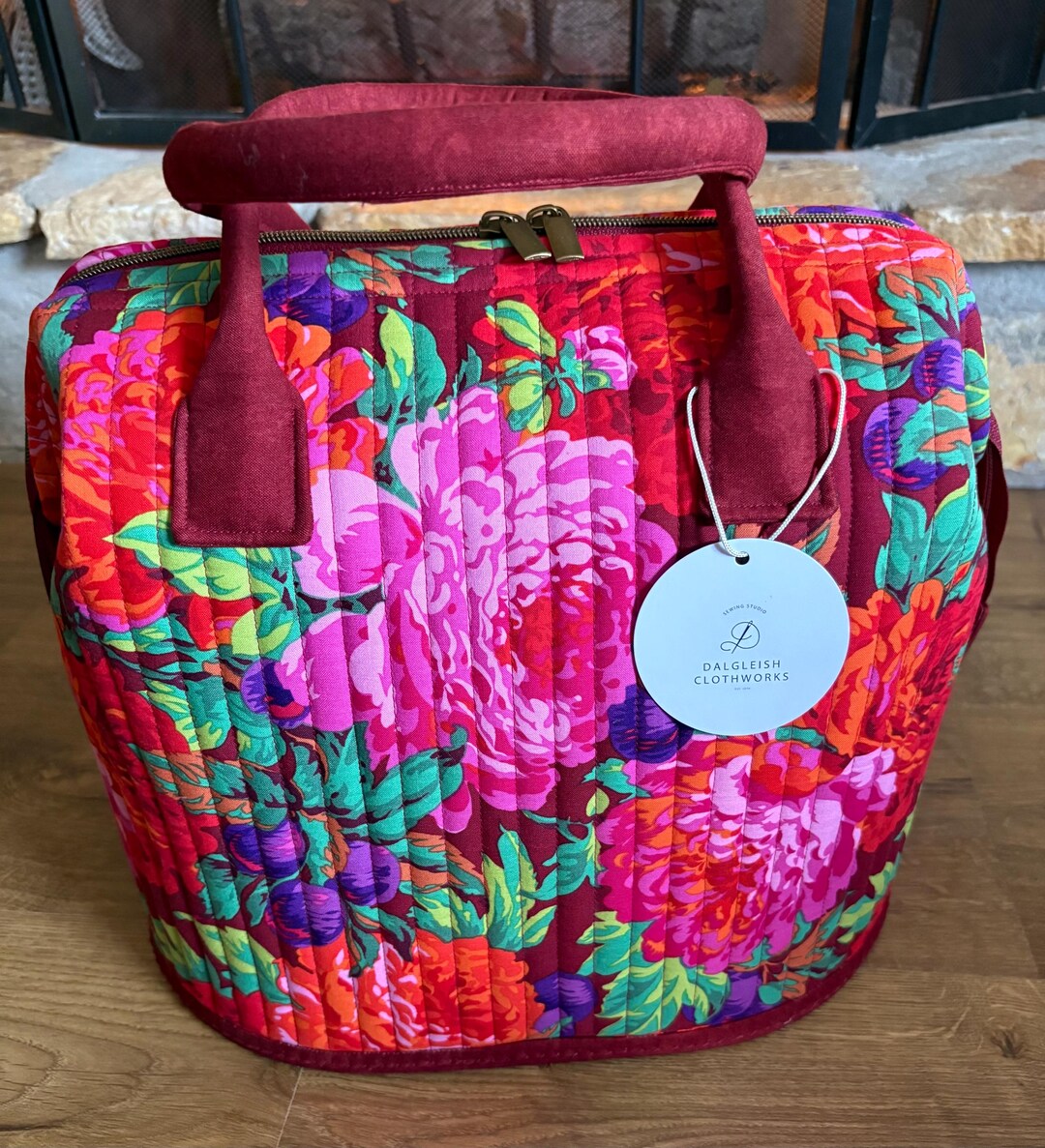 Handmade Kaffe Fassett Medium Poppins Bag, Floral Quilted Tote - Etsy