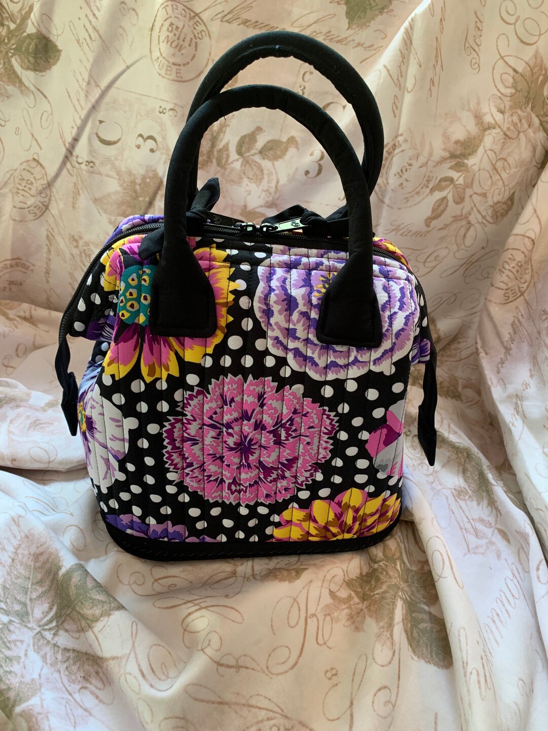 Big Blooms Mini Poppins Bag by Dalgleish Clothworks, Handbag, Small Bag ...