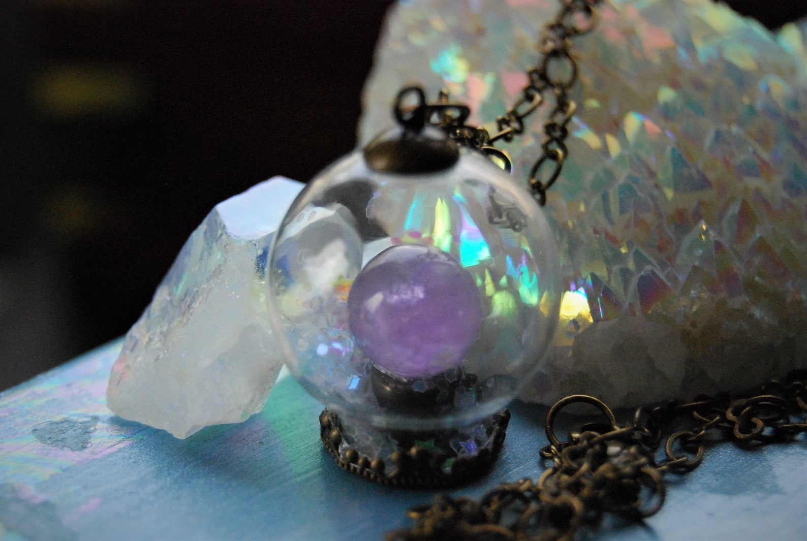 The Augury- Crystal Ball Scrying Witch Floating Stardust Fortune Teller ...