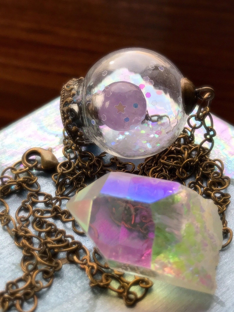 The Augury- Crystal Ball Scrying Witch Floating Stardust Fortune Teller ...