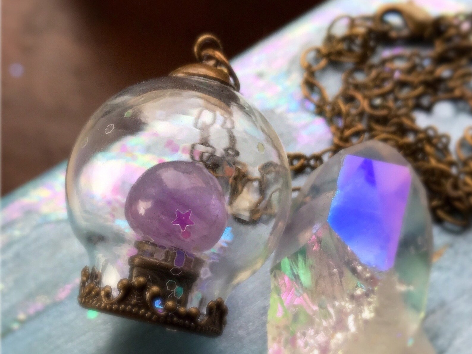 The Augury Crystal Ball Scrying Witch Floating Stardust Fortune Teller ...