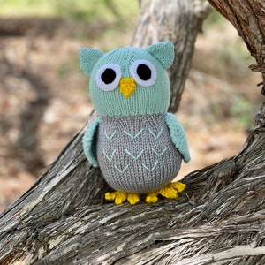Owl Family Knitting Pattern Knitted Owls PDF Owls Soft Toy Owls Baby ...