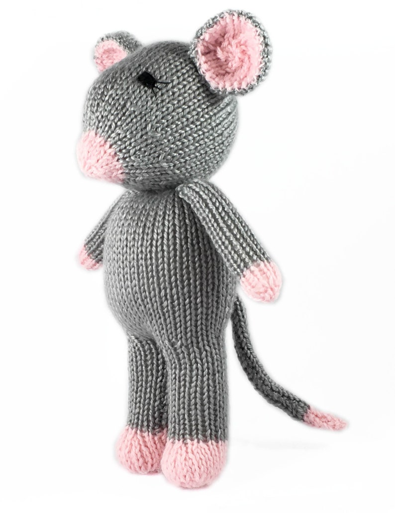Mouse Knitting Pattern Cute Little Mouse Worked Flat on Two Needles - Etsy