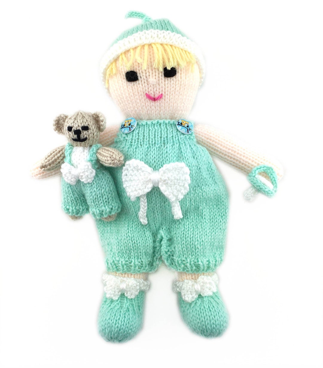 Baby Boy Doll Knitting Pattern 10