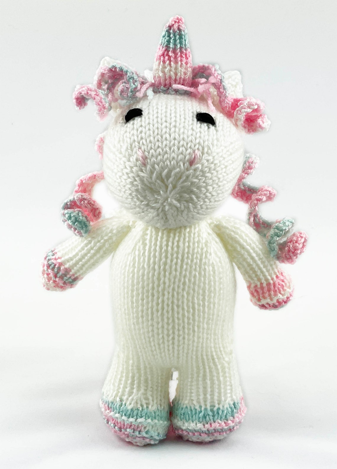 Unicorn Family Knitting Pattern Worked Flat Two Needles Easy - Etsy ...