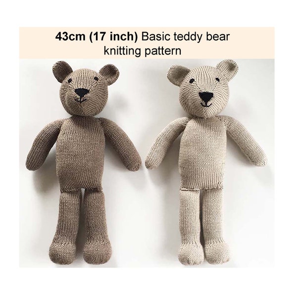 Flat Teddy Bear Pattern - Etsy