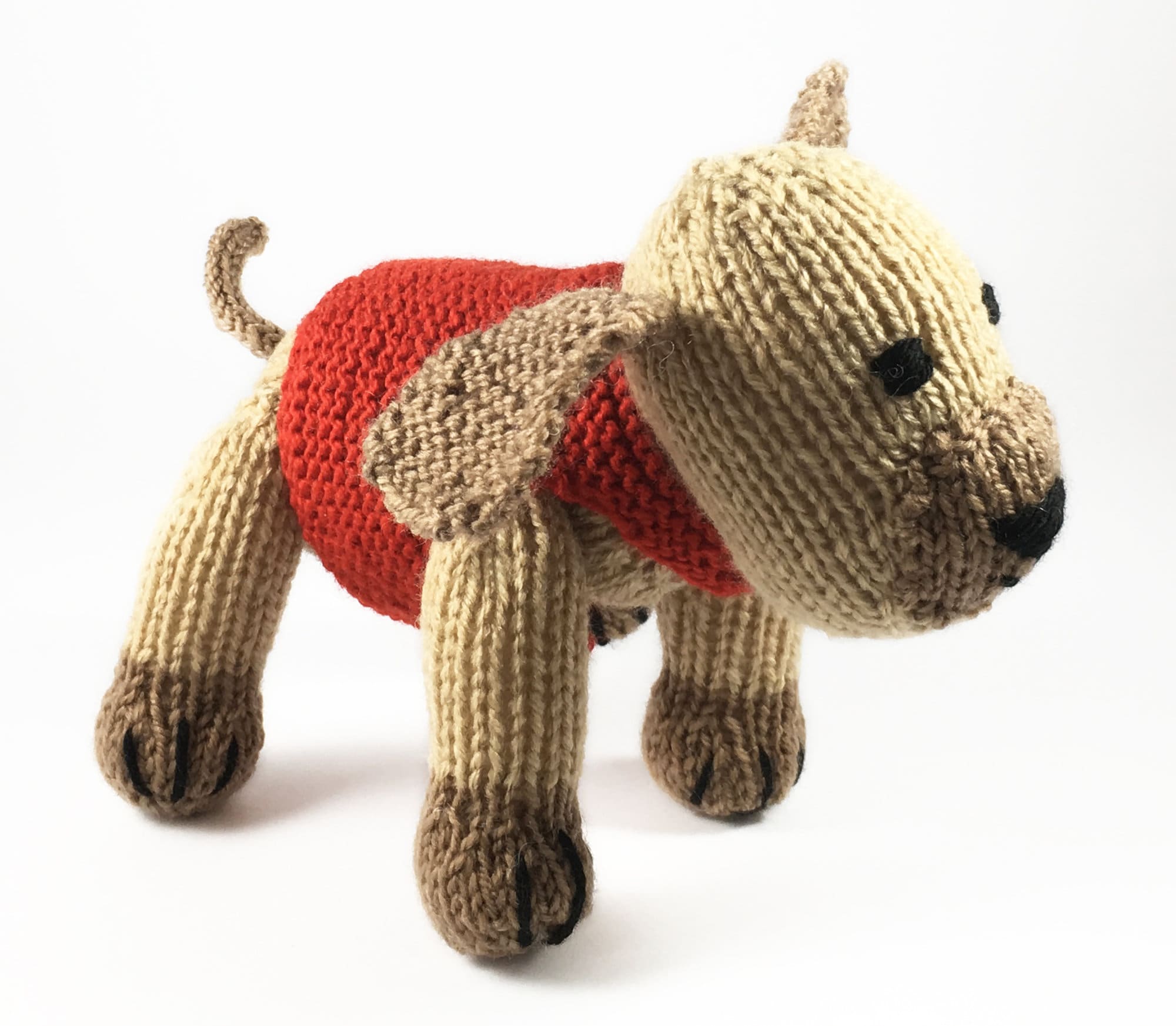 Puppy Dog Knitting Pattern Worked Flat on 2 Needles PDF - Etsy