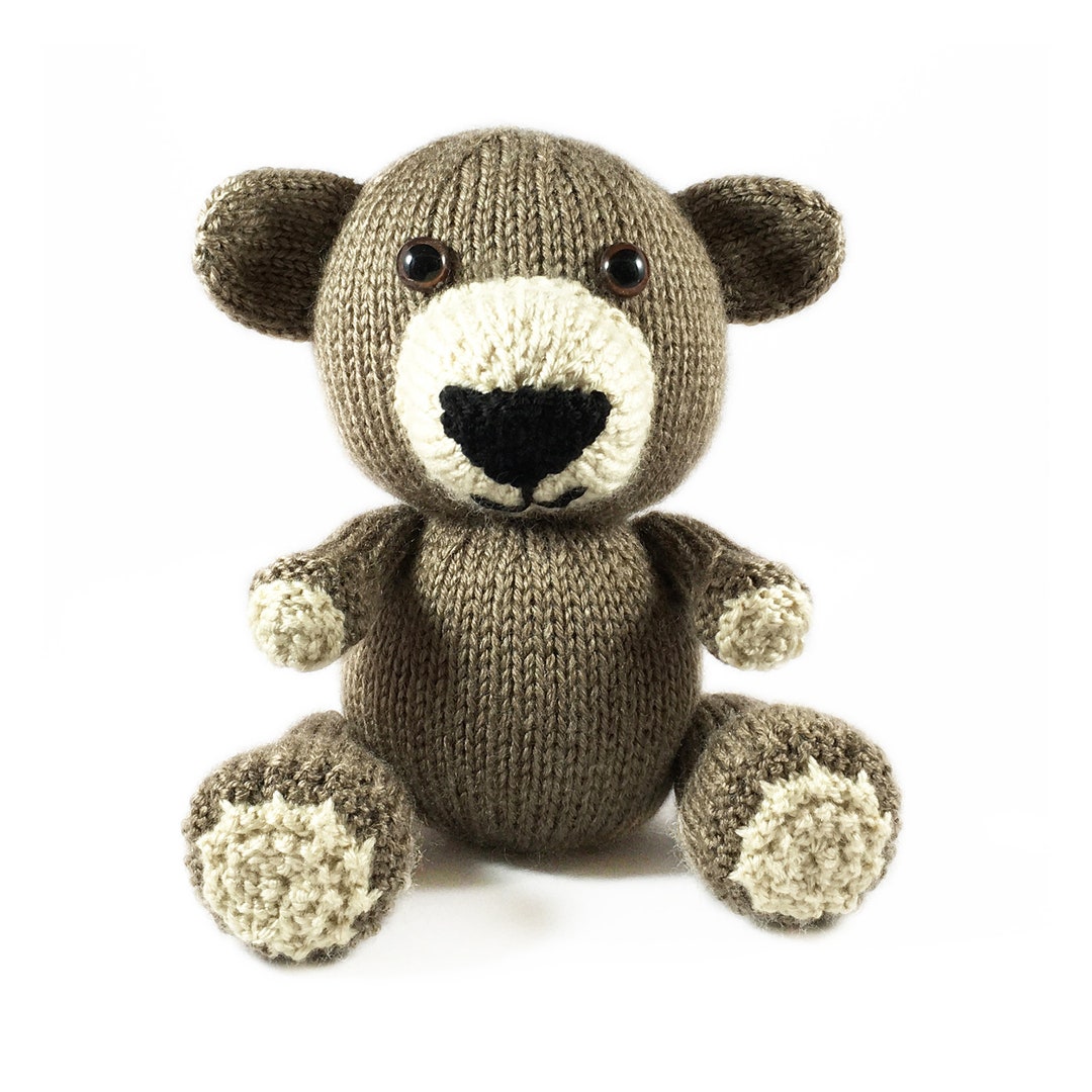 Teddy Bear Knitting Pattern Worked Flat on Two Needles - Etsy UK