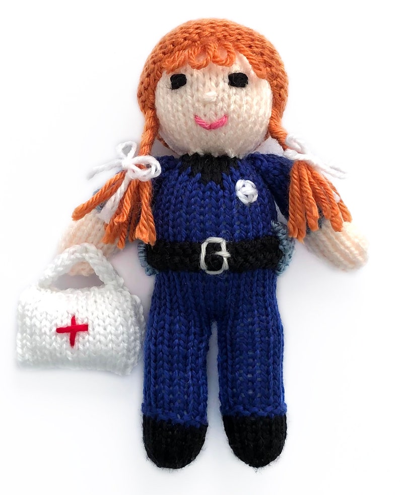 Pocket Mini Dolls Knitting Pattern 15cm 6 Inch Nurse Doctor - Etsy Canada