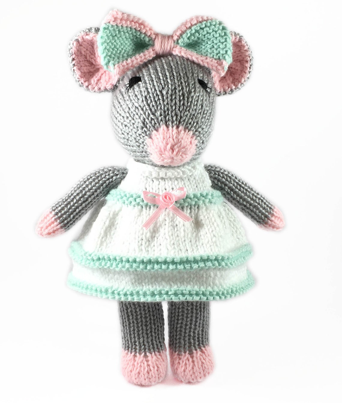 Mouse Knitting Pattern Cute Little Mouse Worked Flat on Two Needles - Etsy