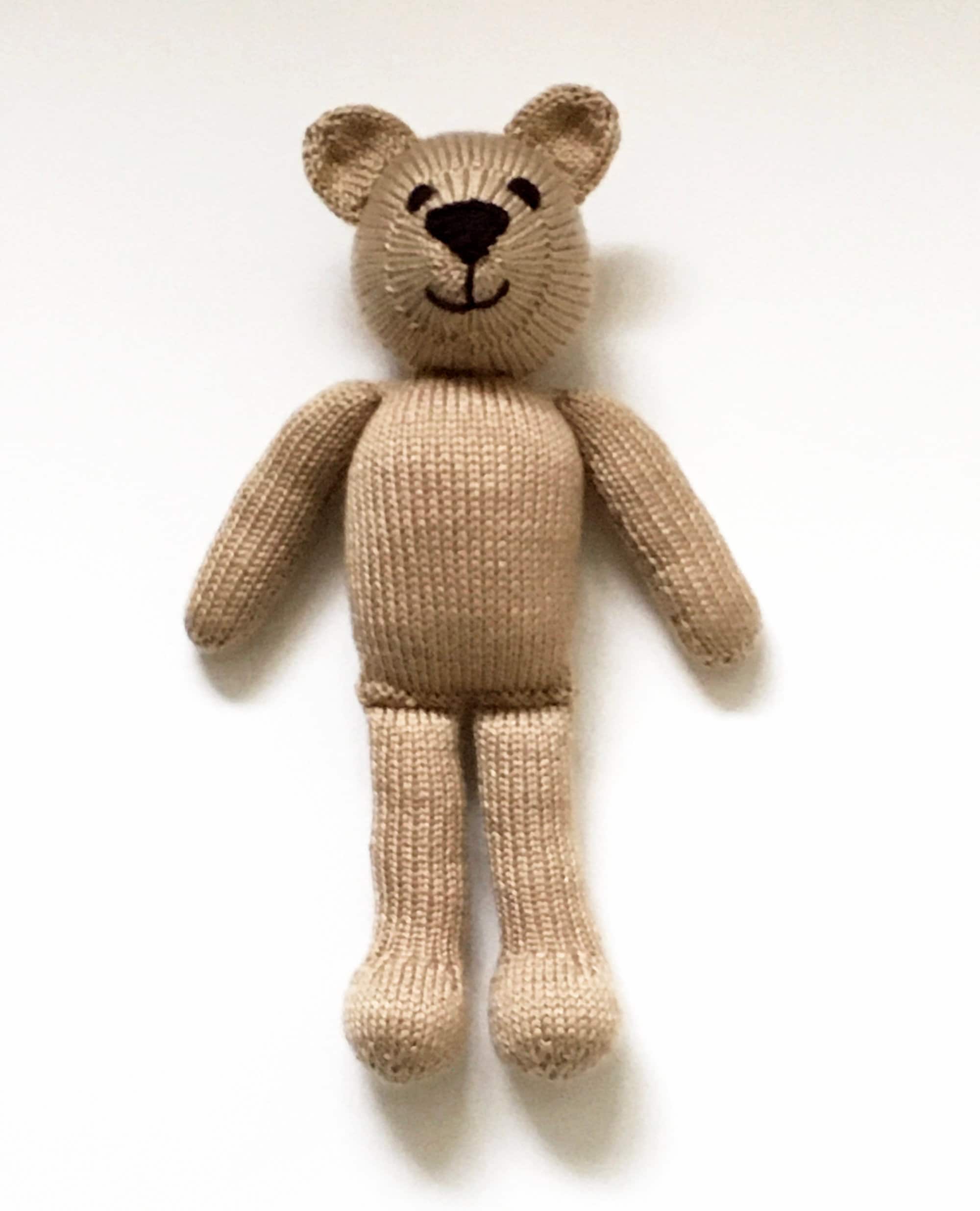 Basic Teddy Bear Knitting Pattern 33cm 13 Inch Easy to Make | Etsy